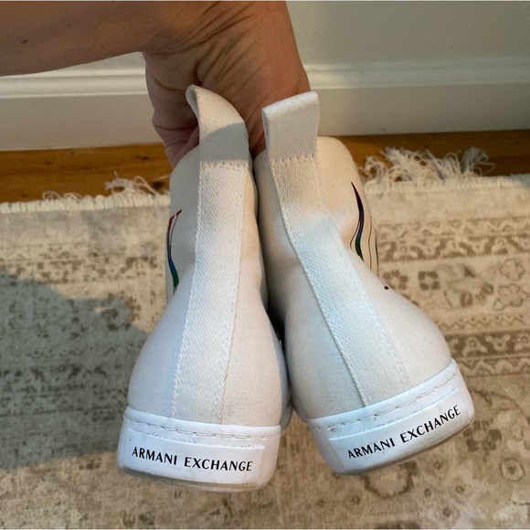 Armani Exchange | Shoes | Armani Exchange Hightop Sneakers Chucks ...